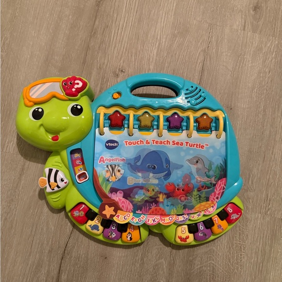 vtech | Toys | Vtech Interactive Sea Turtle Learning Toy Green And Blue ...